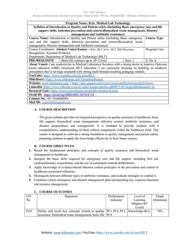 6_Introduction to Quality and Patient safety (including Basic emergency care and life support ...