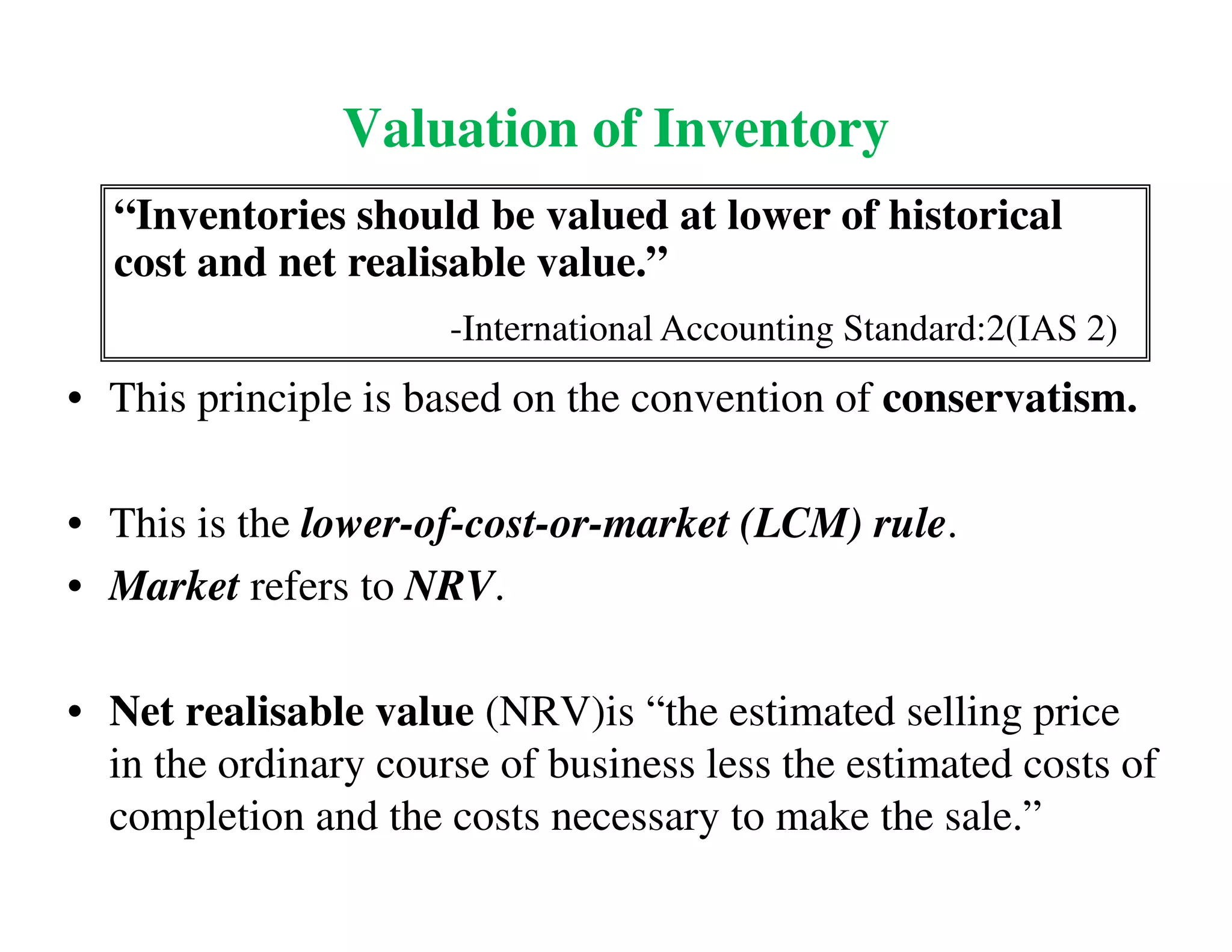 6 inventory valuation | PDF