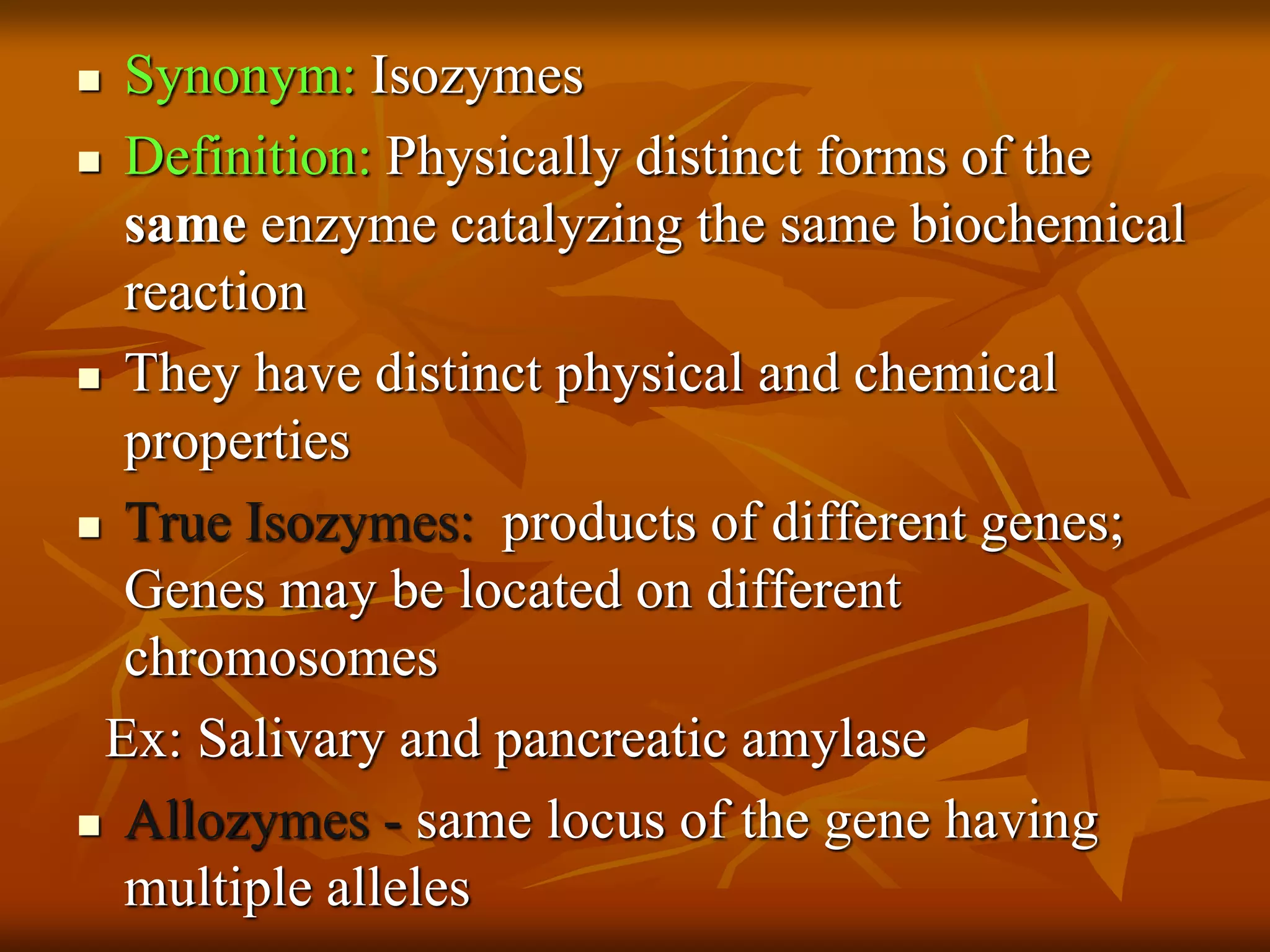 isoenzymes and clinical enzymology | PPTX