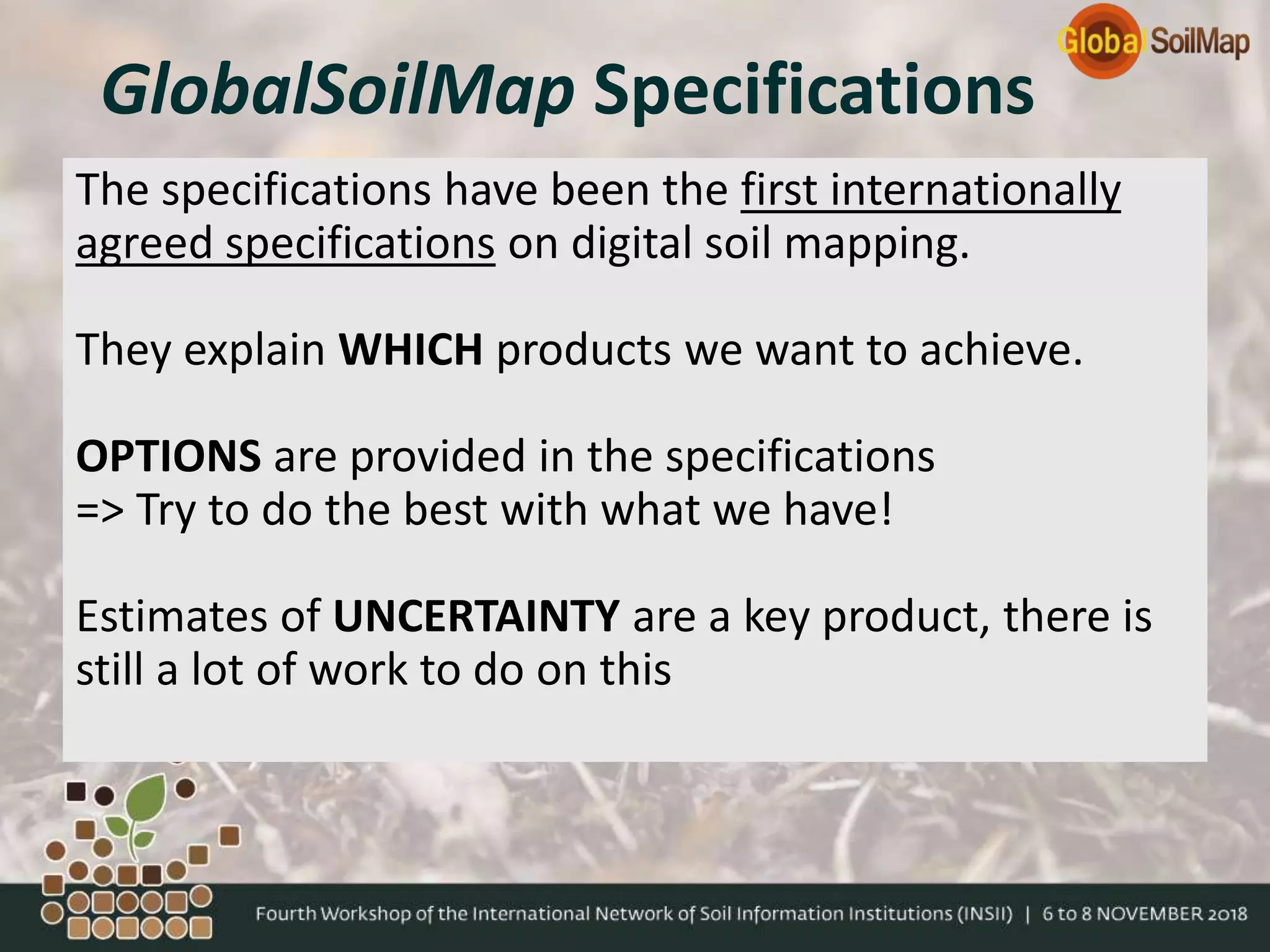 ITEM 5. IUSS WG Global Soil Map & GloSIS Fine Resolution Soil Grid ...