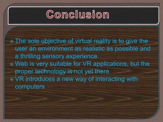 Virtual Reality Presentation BY BMS B | PPT