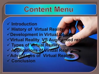 Virtual Reality Presentation BY BMS B | PPT