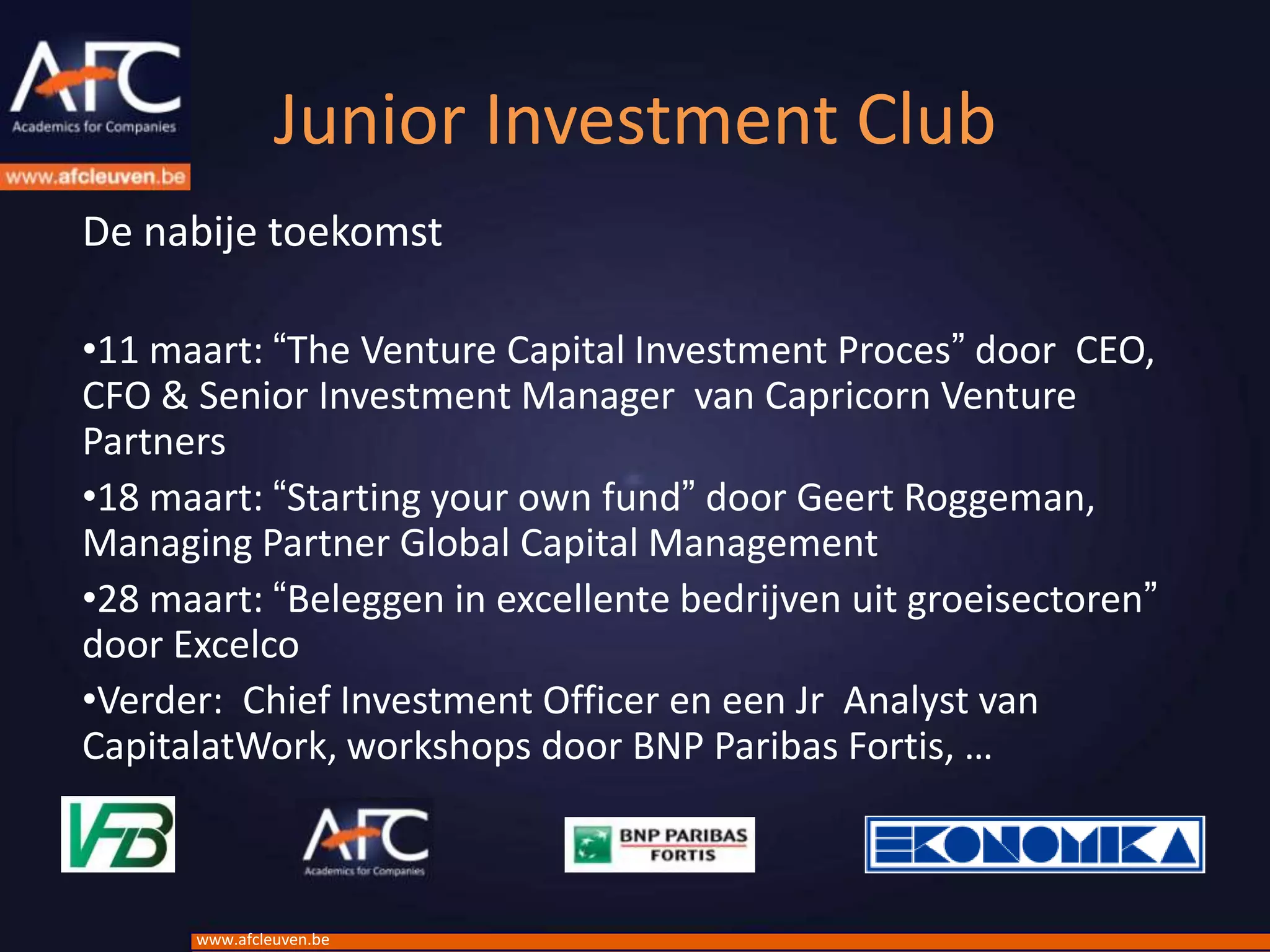 Junior Investment Club | PPTX