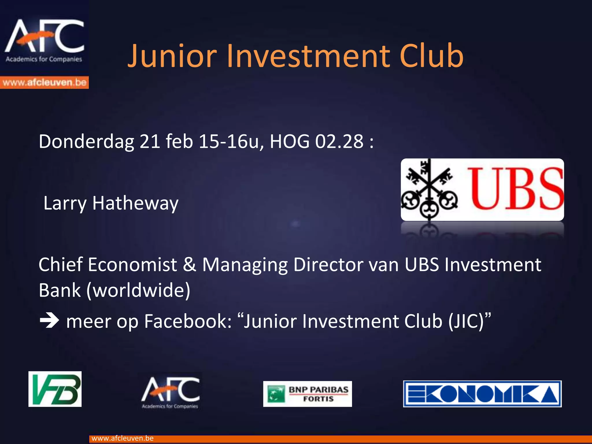 Junior Investment Club | PPTX