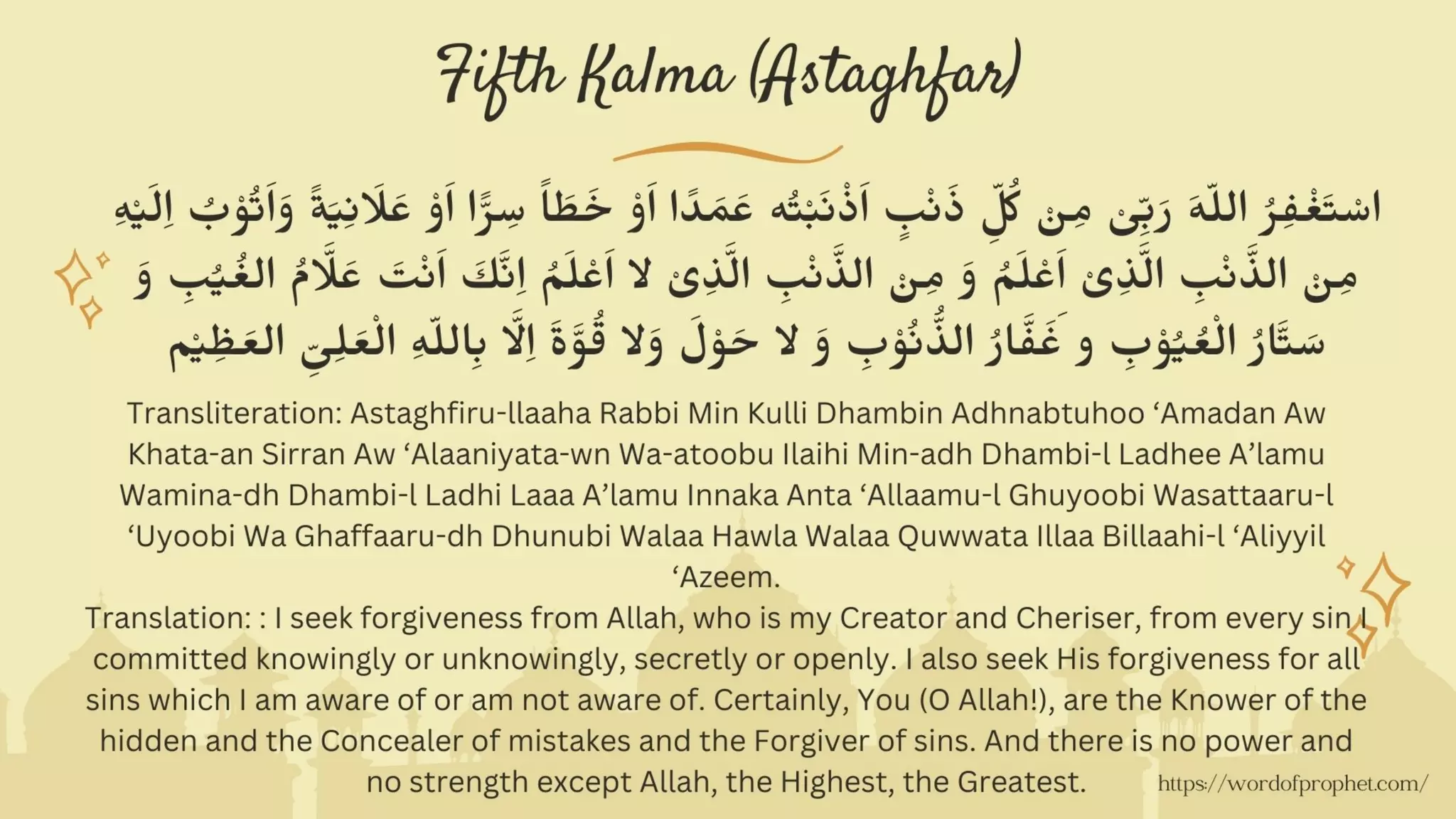 6 Kalmas in Islam | PDF