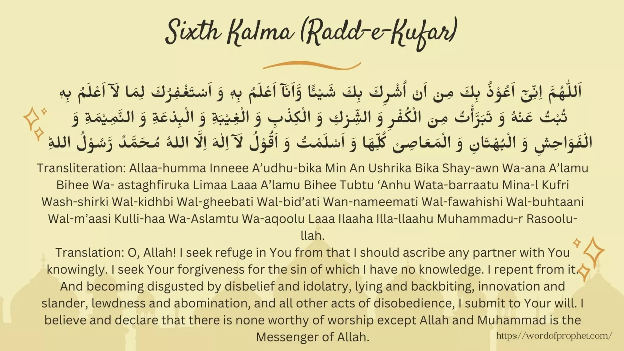 6 Kalmas in Islam | PDF