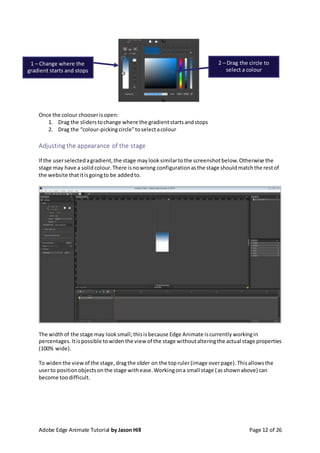 Create an Animated Navigation Bar - Edge Animate Tutorial | PDF