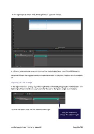 Create an Animated Navigation Bar - Edge Animate Tutorial | PDF