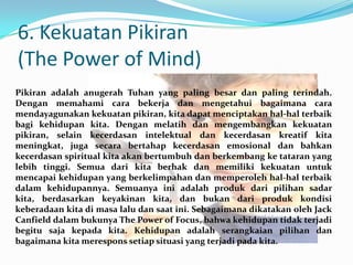 6 kekuatan manusia yang tidak boleh diremehkan | PPTX