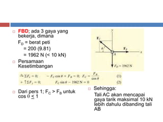 [6] kesetimbangan partikel & fbd | PPTX
