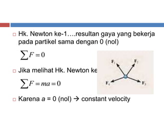 [6] kesetimbangan partikel & fbd | PPTX