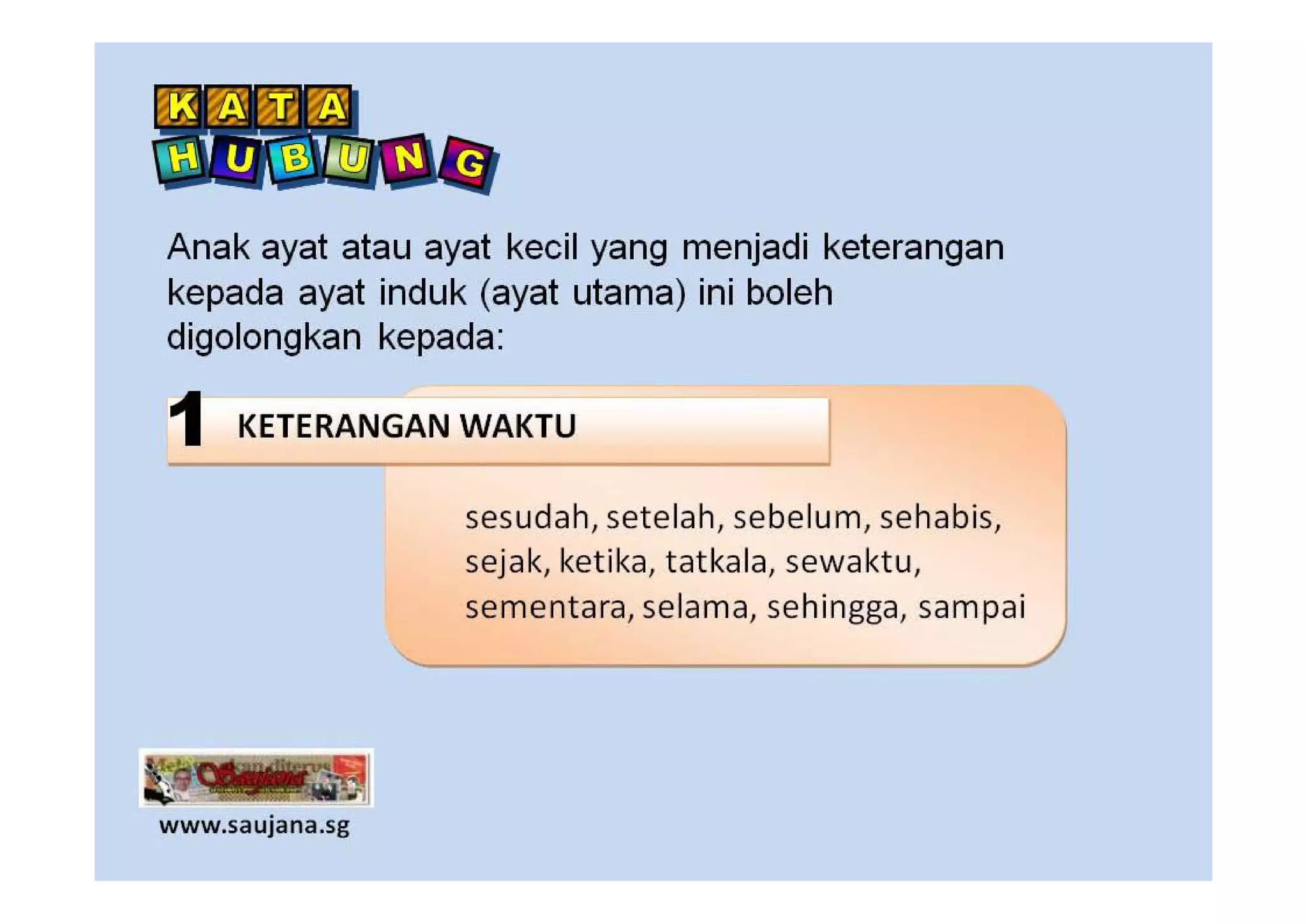KATA HUBUNG PANCANGAN KETERANGAN | PDF