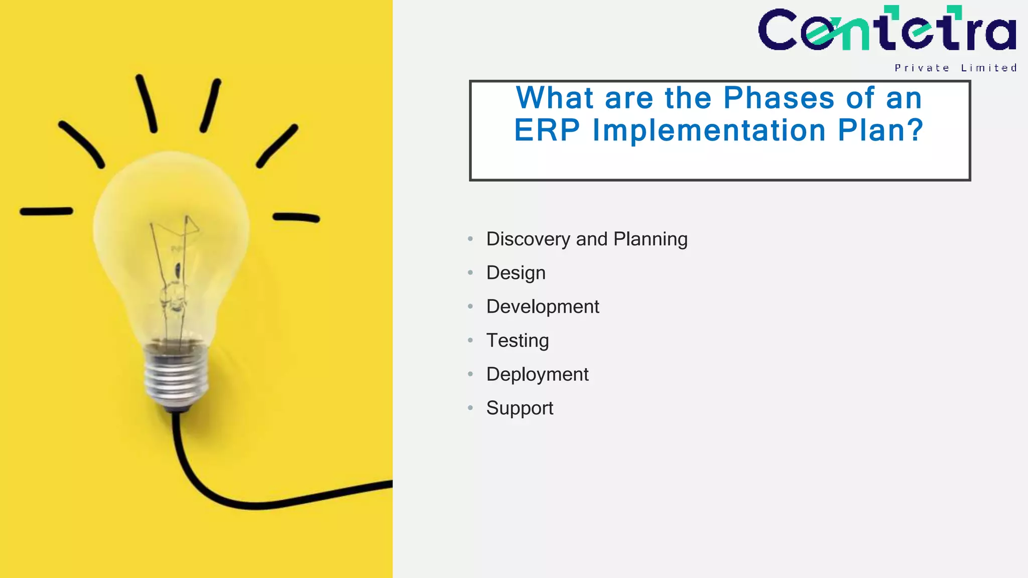 6 key phases of an erp implemantion plan | PPT