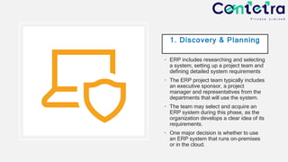 6 key phases of an erp implemantion plan | PPT