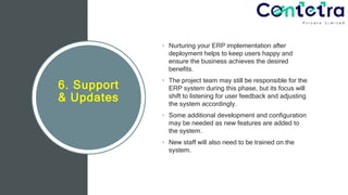 6 key phases of an erp implemantion plan | PPT