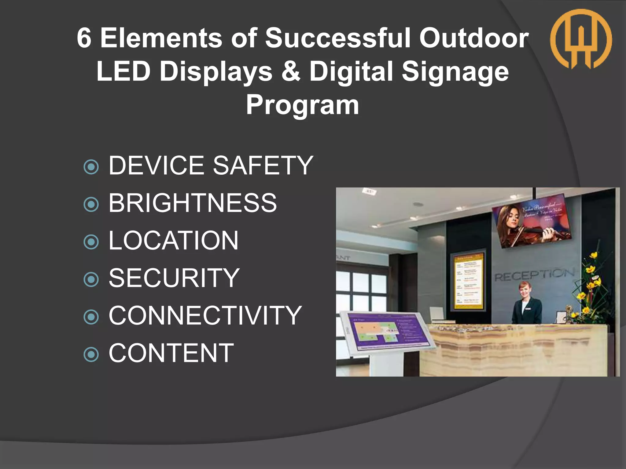 6 Key Requirements for Successful Outdoor LED Displays & Signage | PPTX | Outdoor Decorating ...
