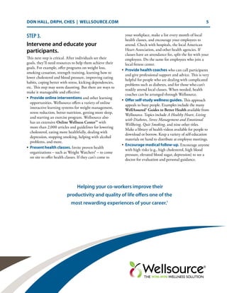 6 key steps to a successful wellness program | PDF