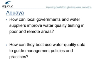 Mobile data tools for improving information flow in WASH | PPT