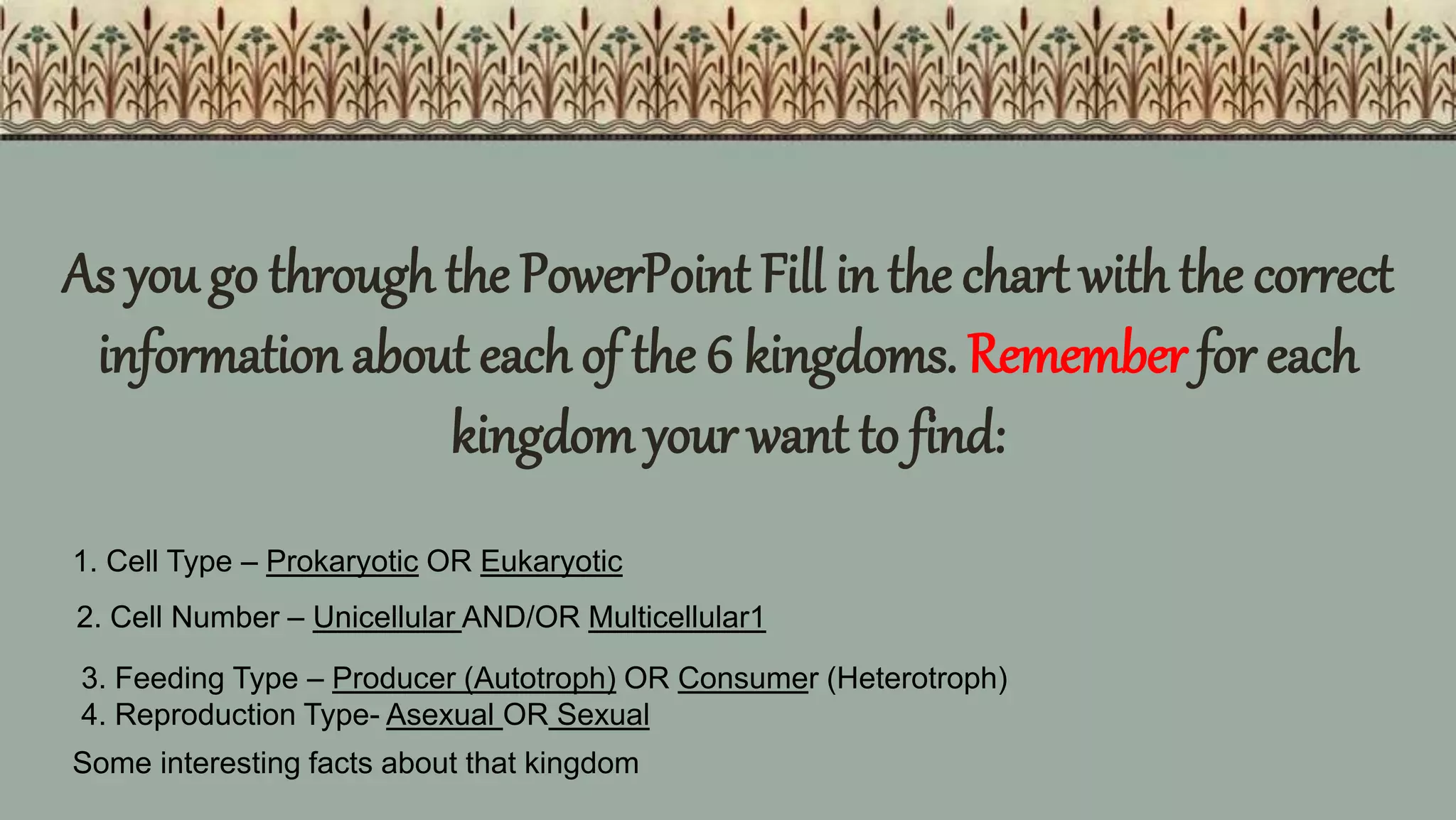6 kingdoms classification | PPT