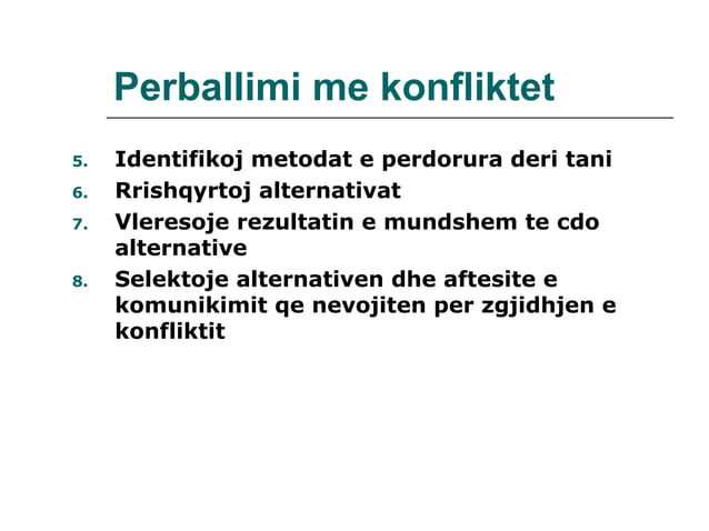 Komunikimi dhe konflikti | PPT