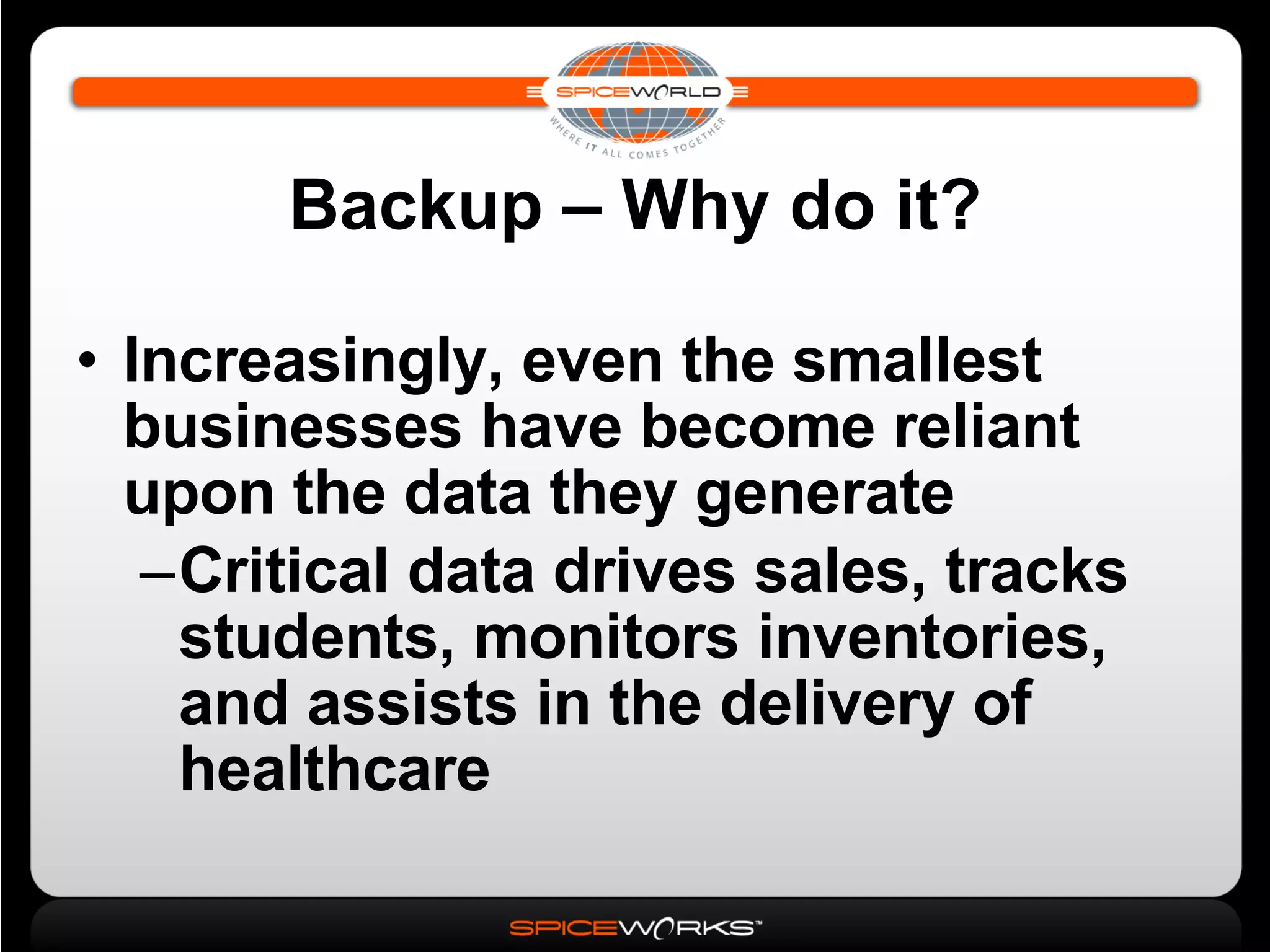 Disaster Recovery And Data Backup Strategies Ppt