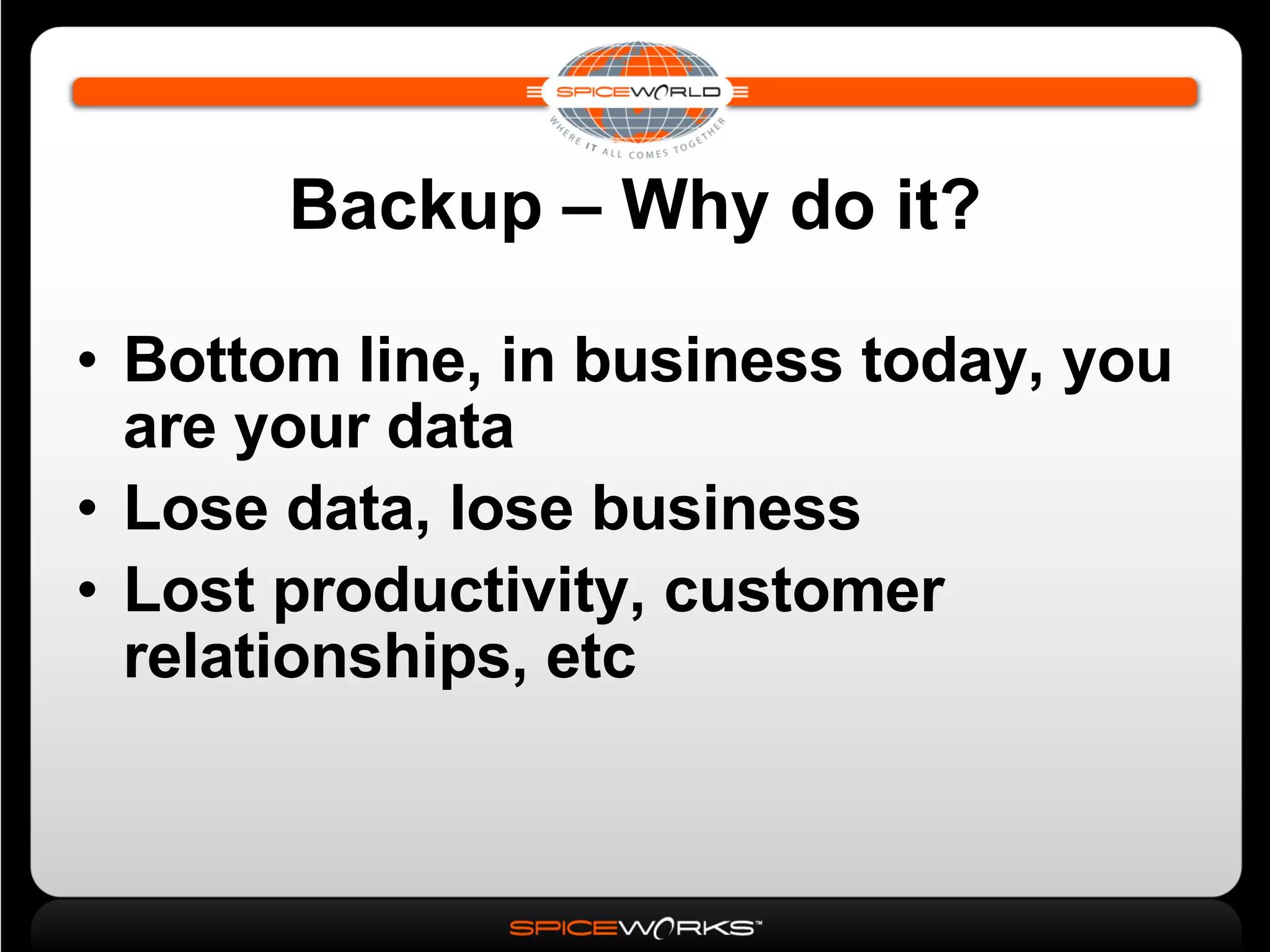 Disaster Recovery And Data Backup Strategies Ppt