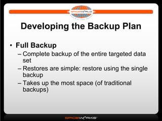 Disaster Recovery & Data Backup Strategies | PPT