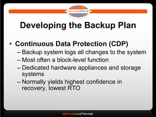 Disaster Recovery & Data Backup Strategies | PPT