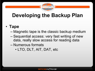 Disaster Recovery & Data Backup Strategies | PPT