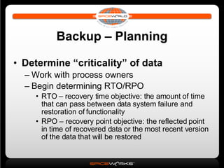 Disaster Recovery & Data Backup Strategies | PPT