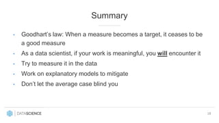 Data Science and Goodhart's Law | PPTX