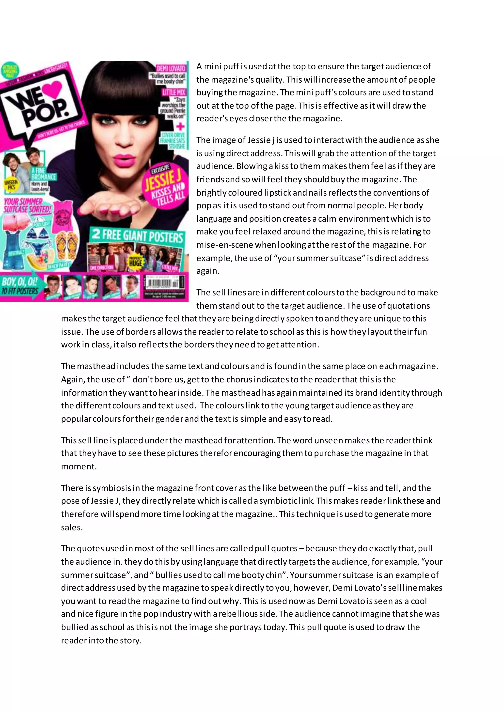 Front cover analysis | DOCX