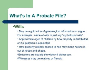 6 land & probate records | PPT