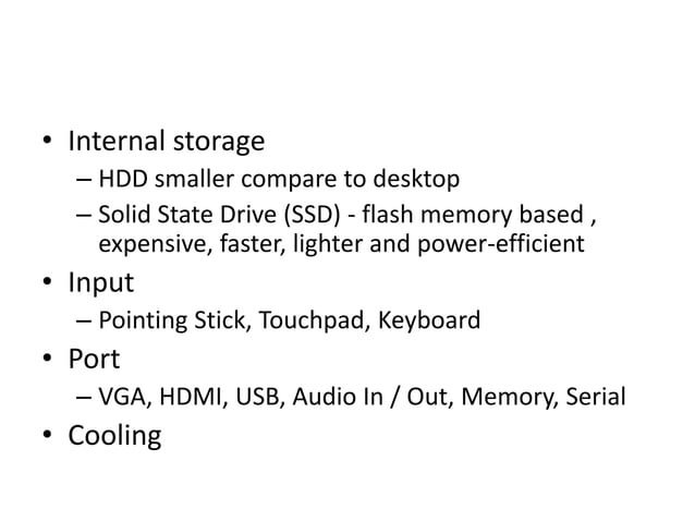 6 laptop basics | PPTX | Laptops | Computing