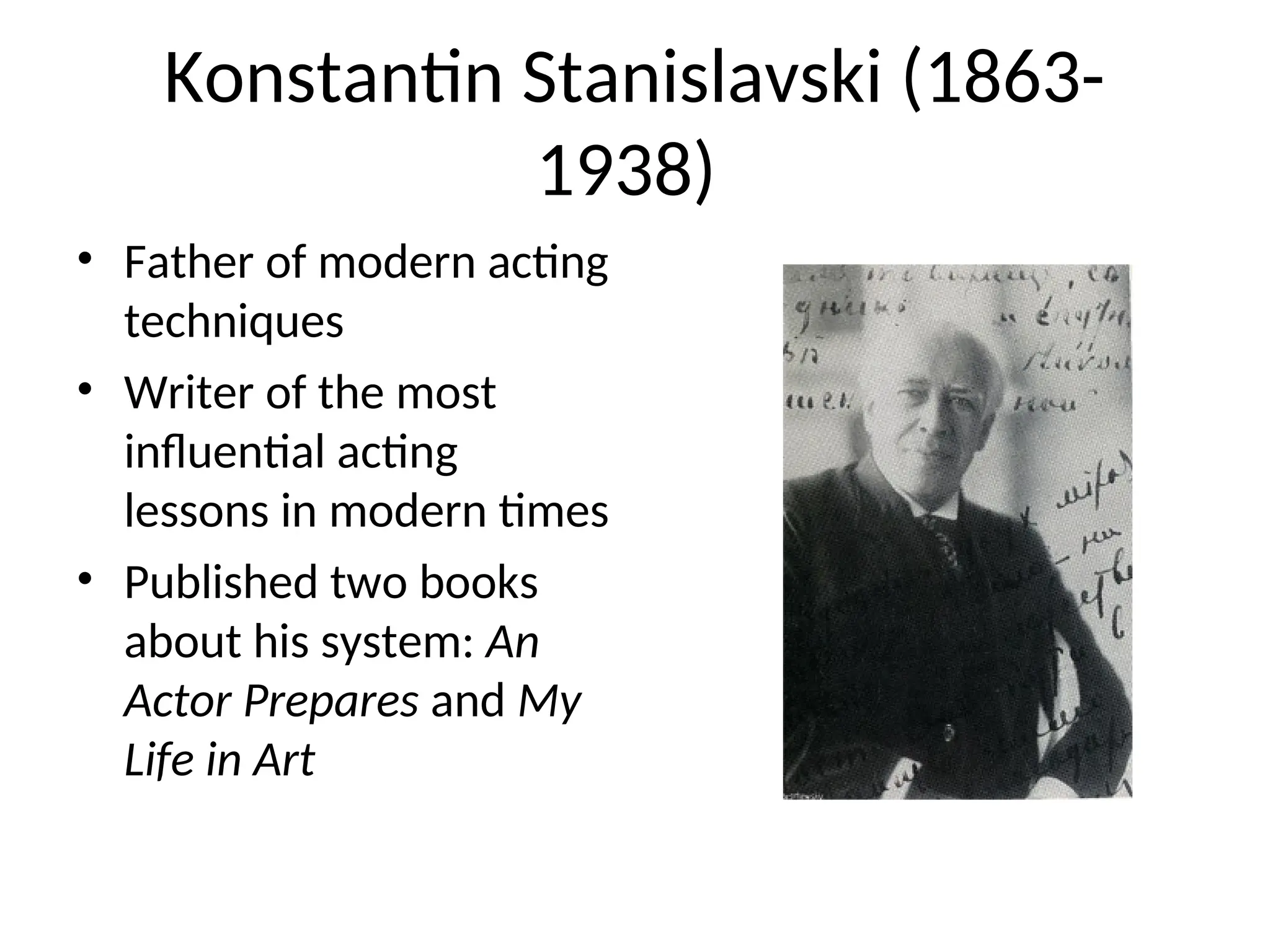 Russian Theater - Lecture Stanislavski Lesson | PPT