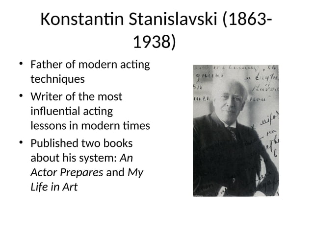 Russian Theater - Lecture Stanislavski Lesson | PPT
