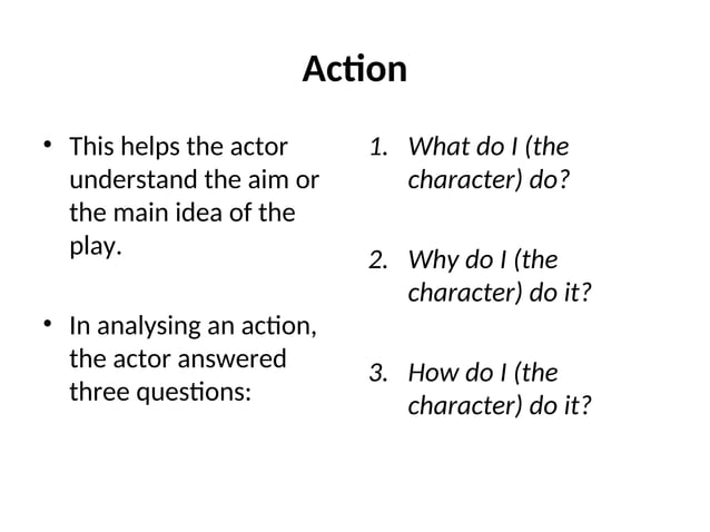 Russian Theater - Lecture Stanislavski Lesson | PPT
