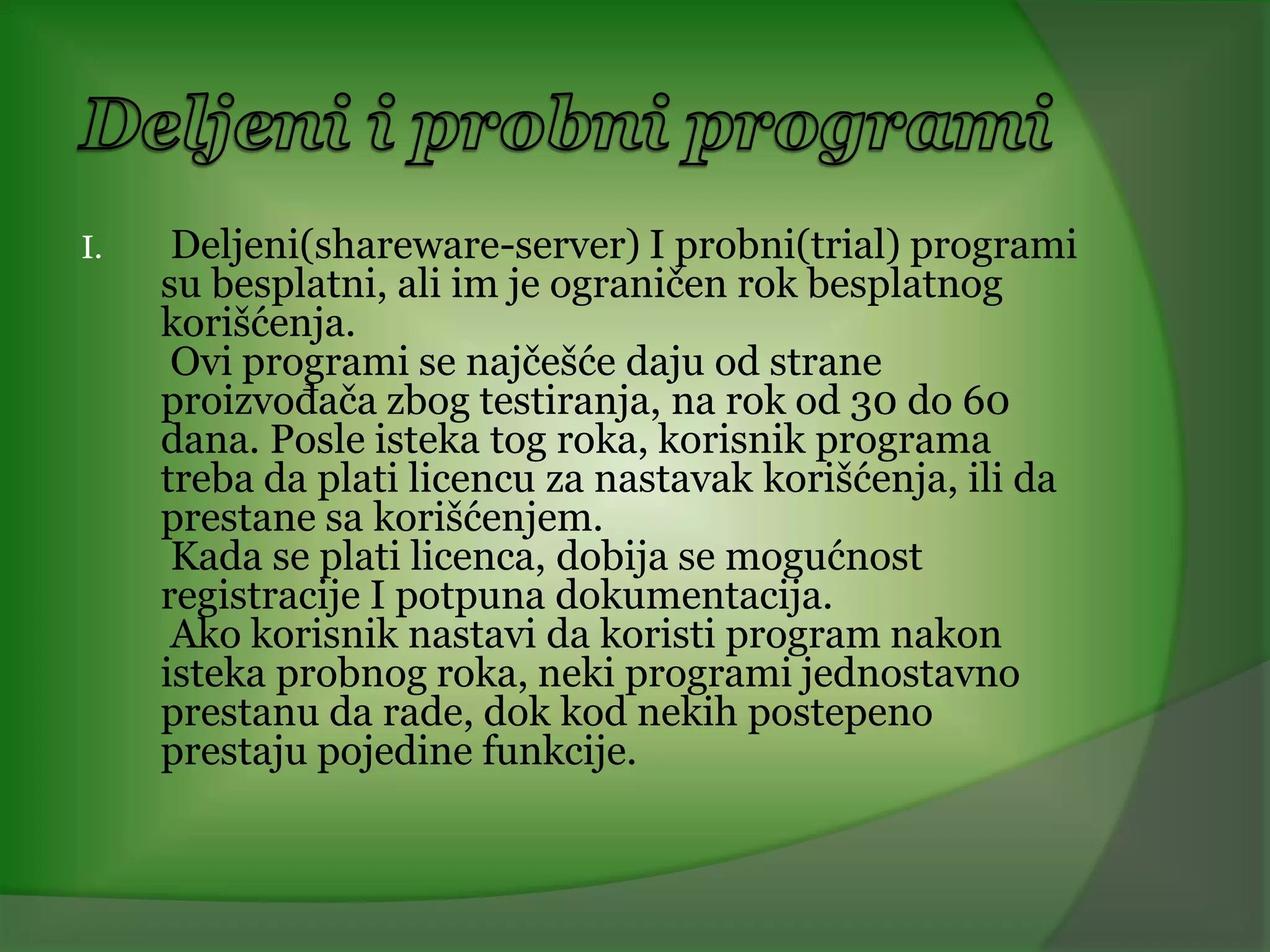 Legalni i piratski softver | PPT