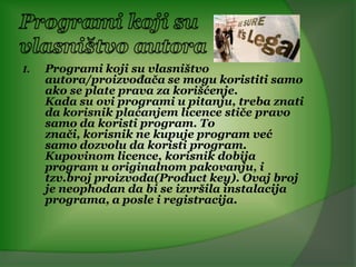 Legalni i piratski softver | PPT