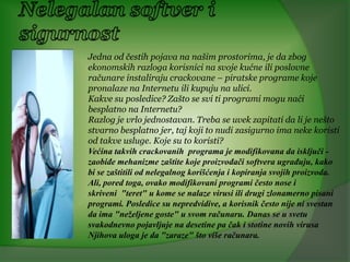 Legalni i piratski softver | PPT