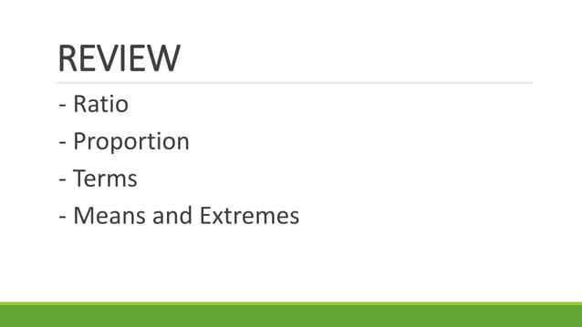 6 lesson 1 concepts of ratio and proportion | PPTX
