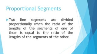 6 lesson 4 proportionality in triangles | PPTX