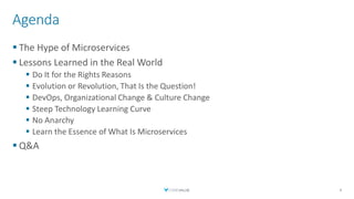 6 Lessons I Learned on my Journey from Monolith to Microservices | PPT