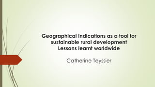 lessons learnt gis as a rural development tool | PPT
