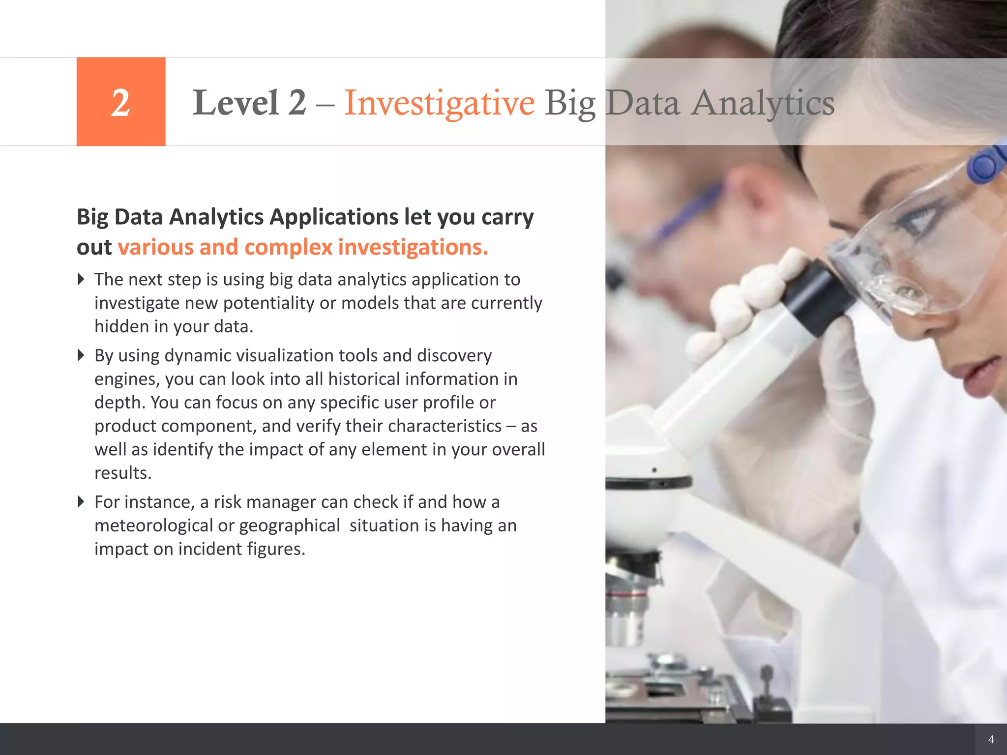 6 levels of big data analytics applications | PPT