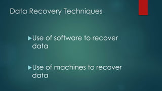 Data recovery | PPTX