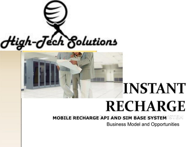 High tech Mobile Recharge portal proposal 1 | PPT