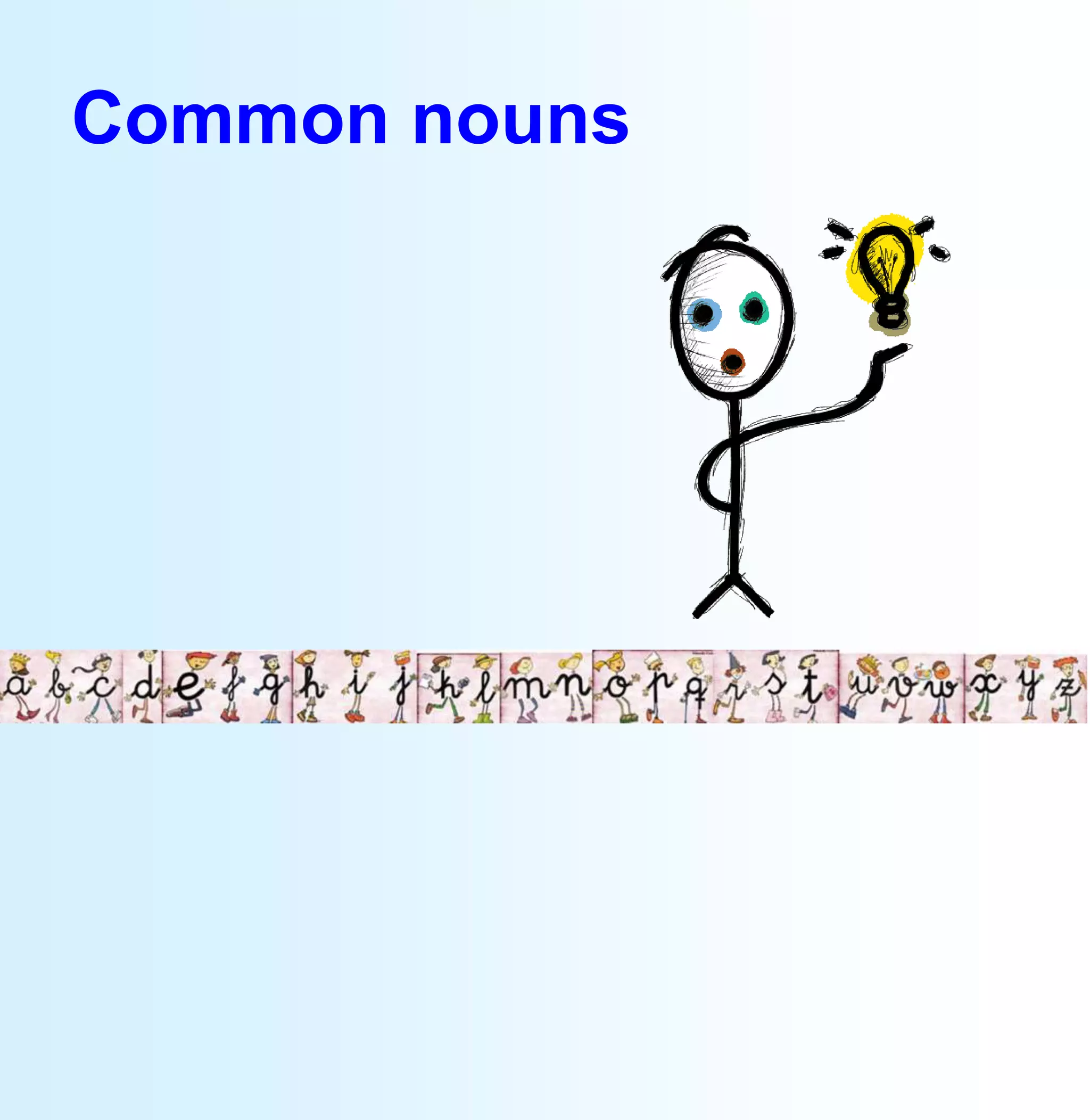 Grammar 4 common nouns | PPTX