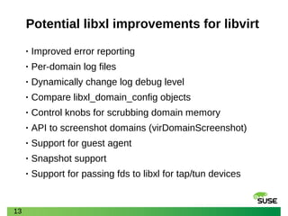 XPDS16: libvirt and Tools: What's New and What's Next - James Fehlig, SUSE | PPT