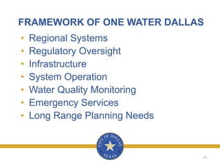 Dallas Water Utilities and One Water: A Water Efficient Future | PPTX